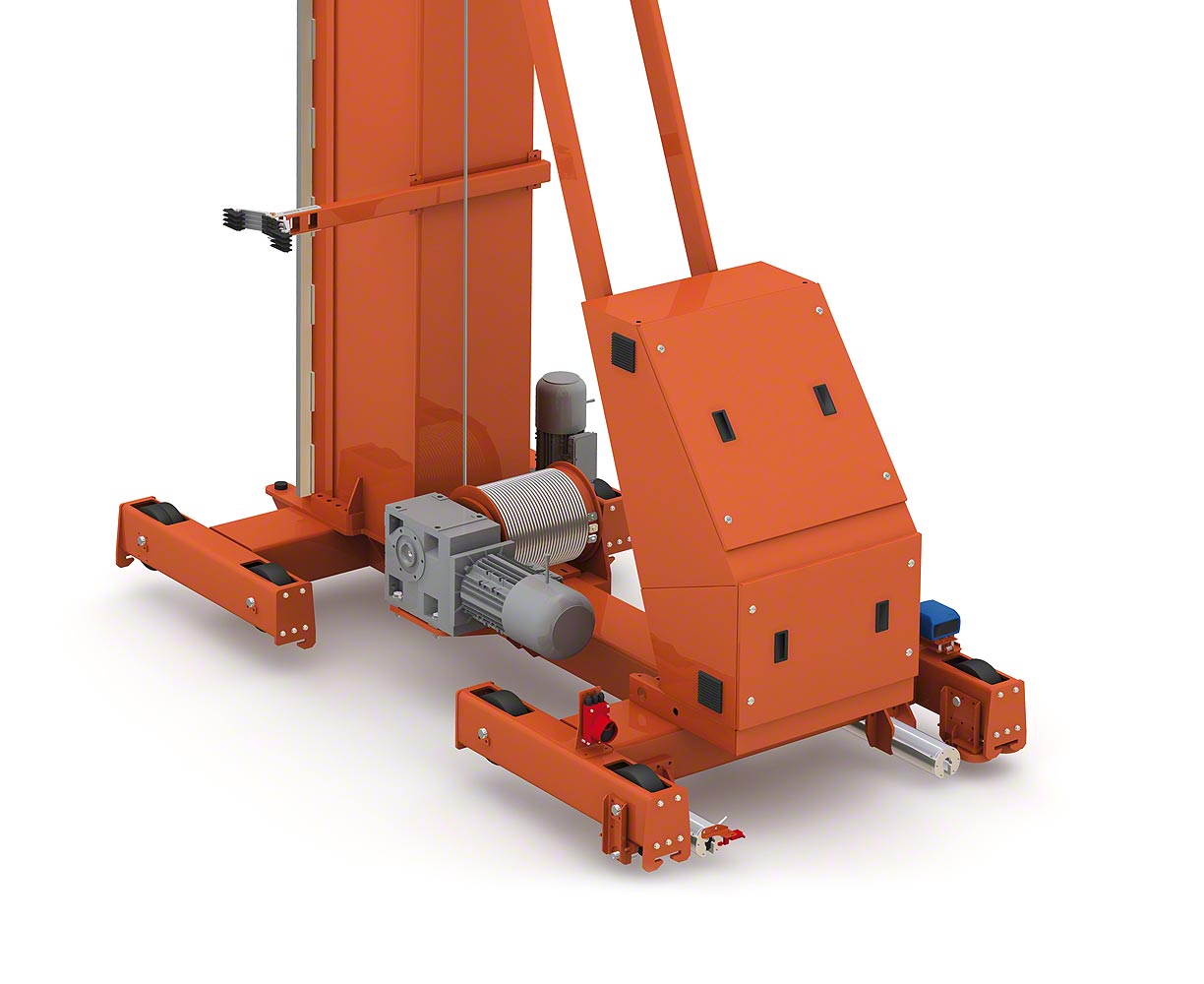 Automatic trilateral stacker crane | Automated warehouses for pallets ... Automatic trilateral stacker crane | Automated warehouses for pallets ...