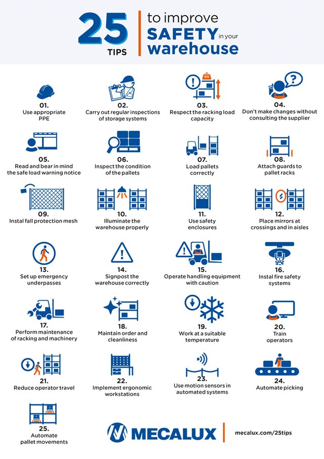 25 warehouse safety tips - Mecalux.com