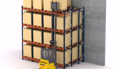 Animation showing lifting platforms for pallets - Mecalux.com