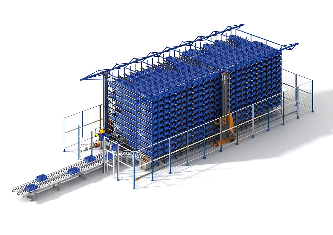 Stacker cranes for boxes | Automated warehouses for boxes - Mecalux.com