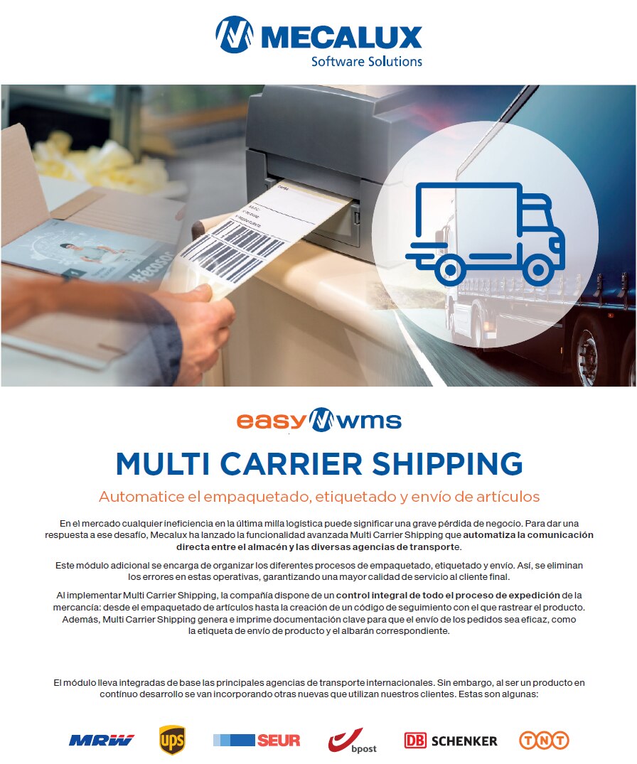 Multi Carrier Shipping Software Mecalux