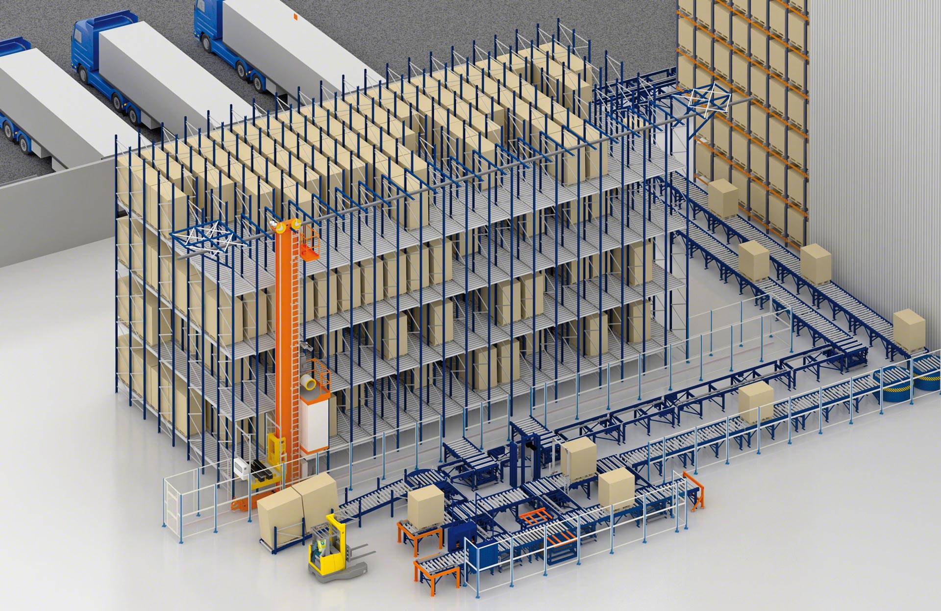 Pallet Flow Racking (Live System) - Mecalux.com