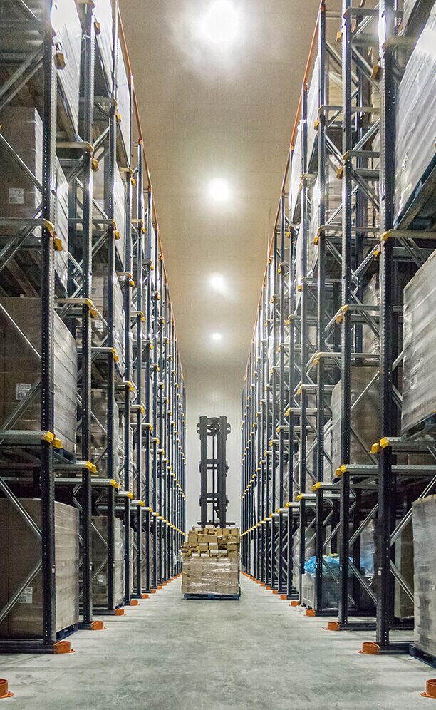 A logistics centre with six frozen storage chambers - Mecalux.com