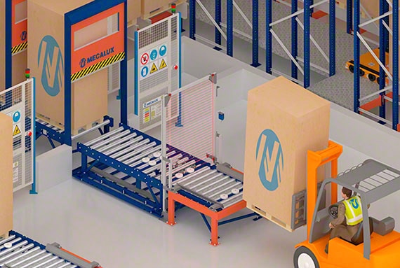 3D Automated Pallet Shuttle - Mecalux.com