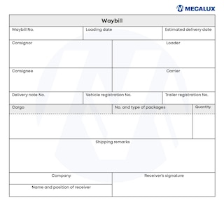 Waybill: Meaning and example - Mecalux.com