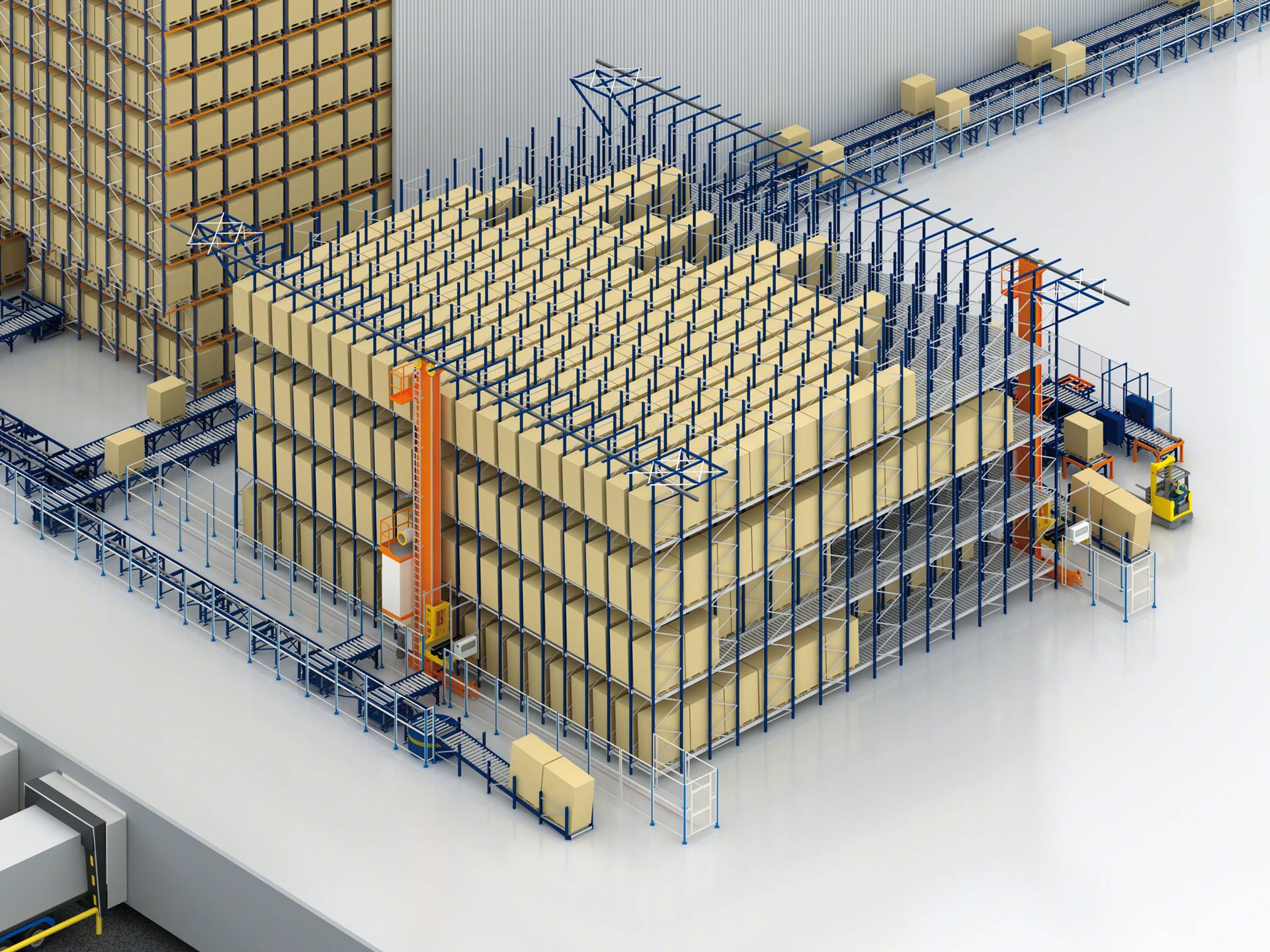 Pallet Flow Racking (Live System) - Mecalux.com