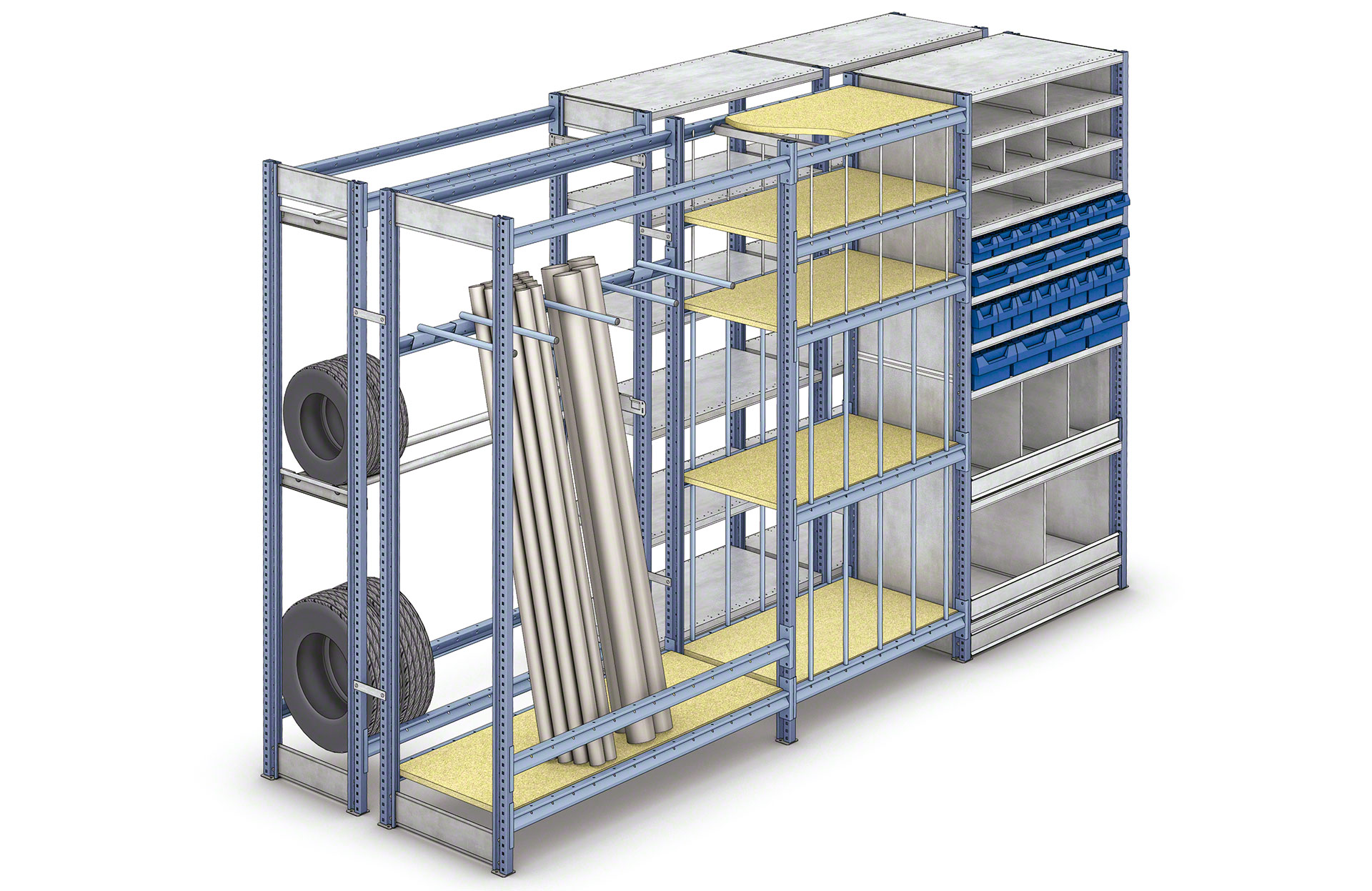 Light Duty Racks and Shelving - Mecalux.com