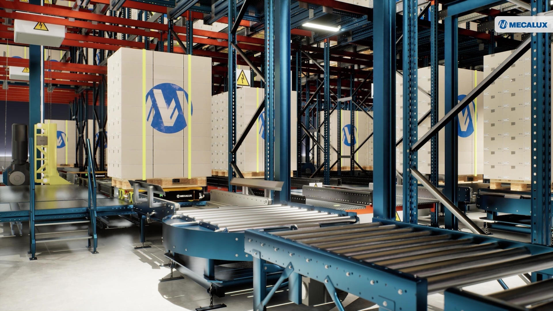 3D Automated Pallet Shuttle - Mecalux.com